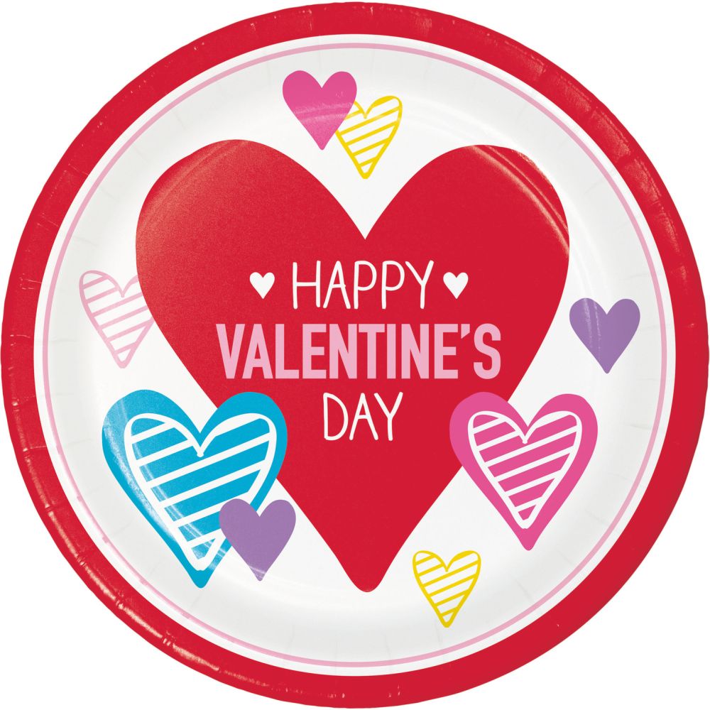 Valentine's Symbols 9-inch Plates: Party at Lewis Elegant Party ...