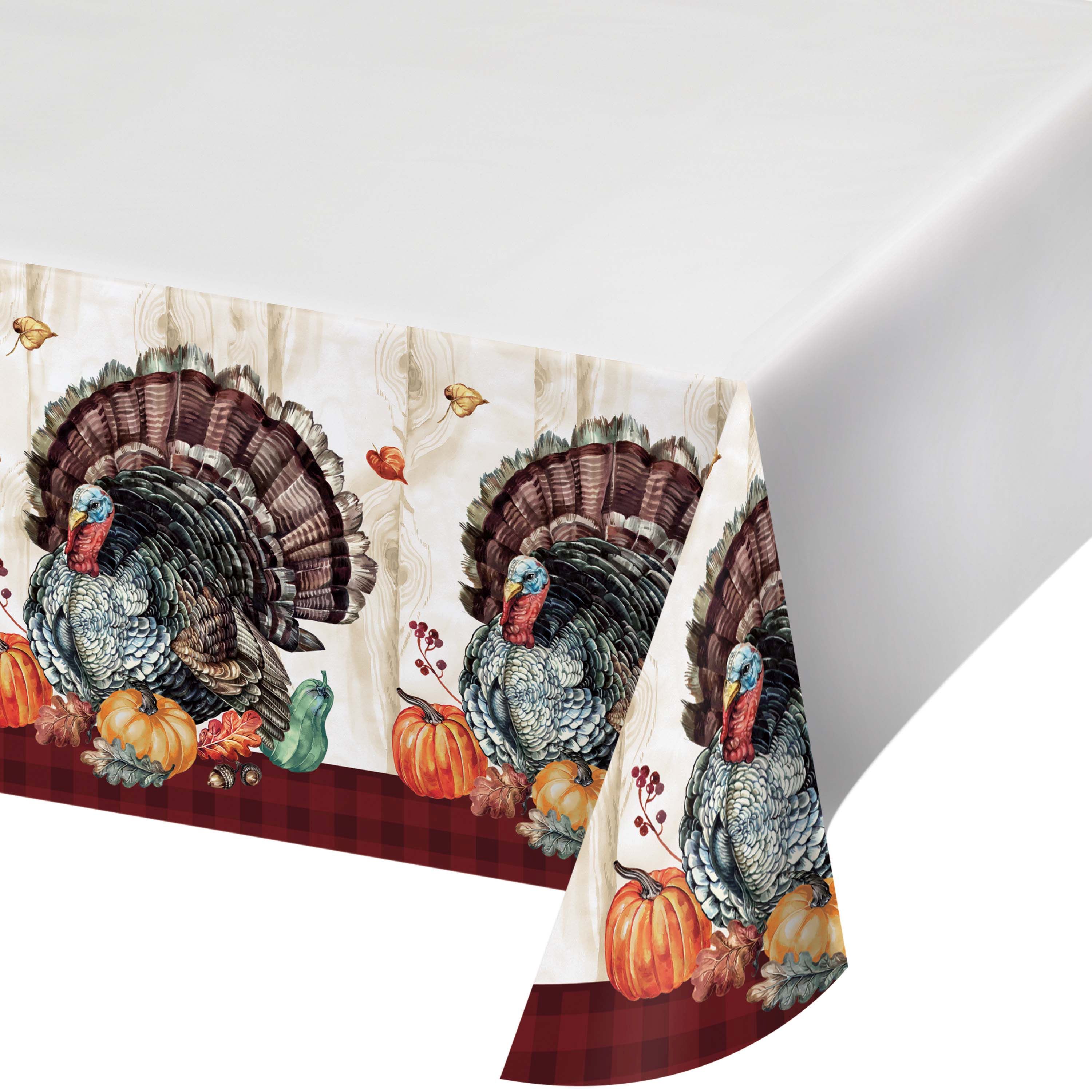 Timeless Turkey Paper Tablecloth: Party at Lewis Elegant Party Supplies ...