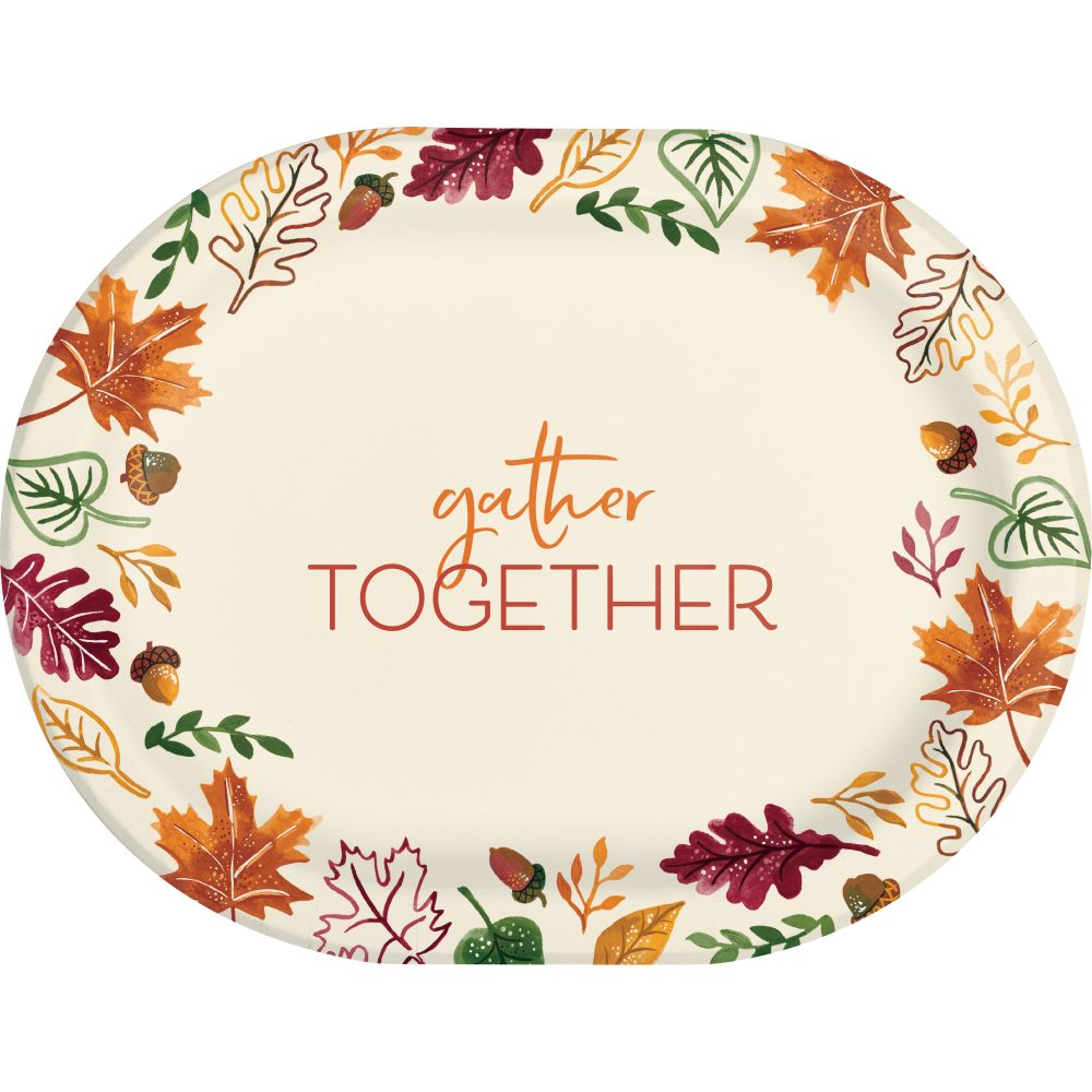 Fall Festivities 12-inch Oval Plates: Party at Lewis Elegant Party ...