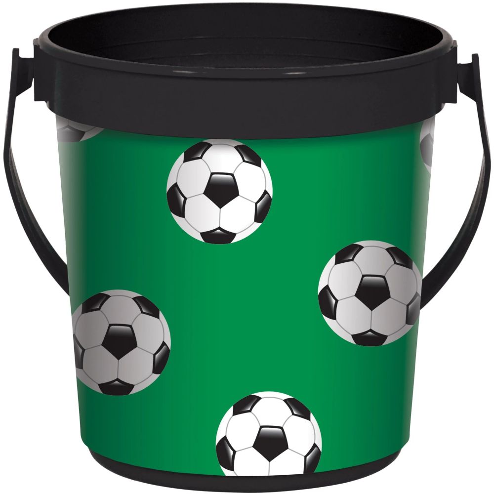 Soccer Plastic Favor Bucket: Party at Lewis Elegant Party Supplies ...