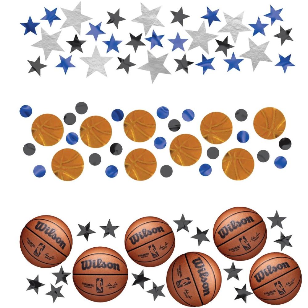 Basketball NBA Wilson 3 Mix Confetti: Party at Lewis Elegant Party ...