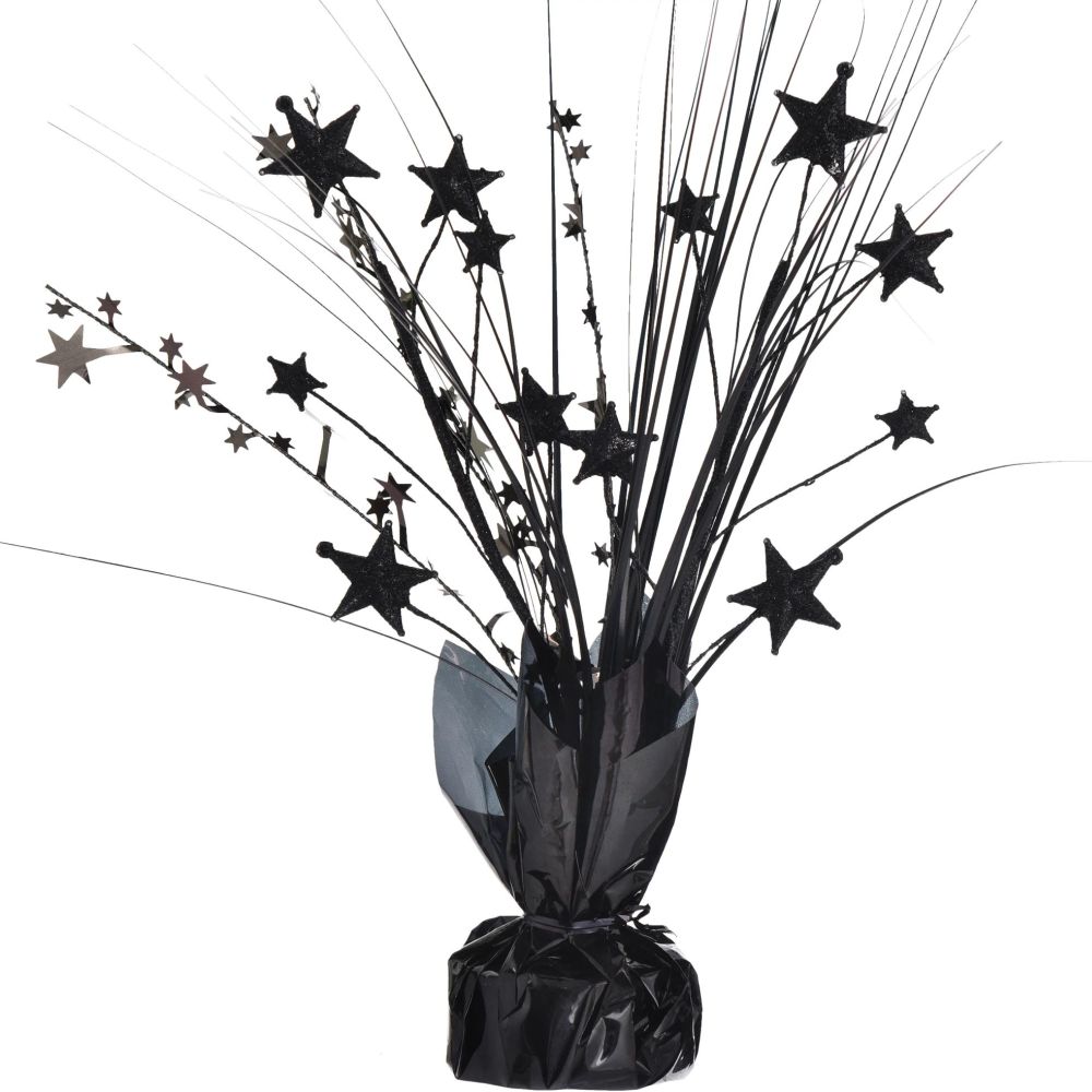 Black Spray Stars Centerpiece: Party at Lewis Elegant Party Supplies ...