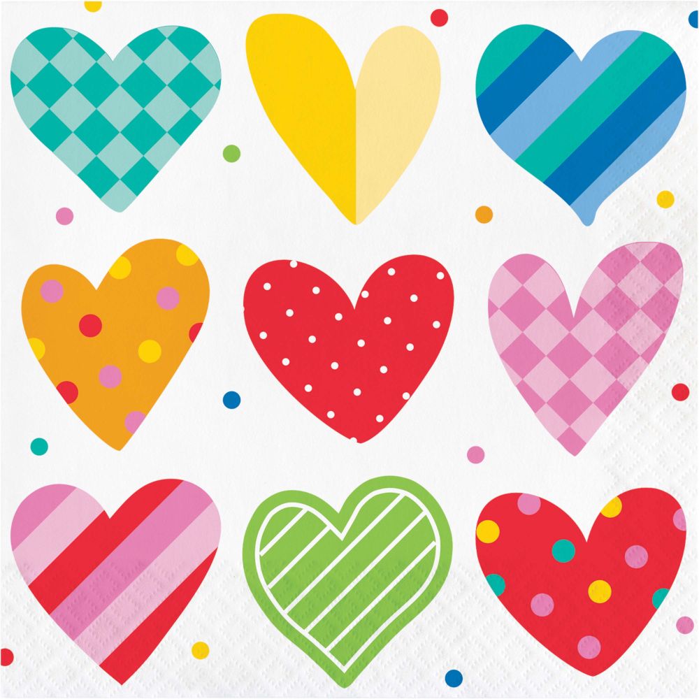 Vivacious Valentine Lunch Napkins: Party at Lewis Elegant Party ...