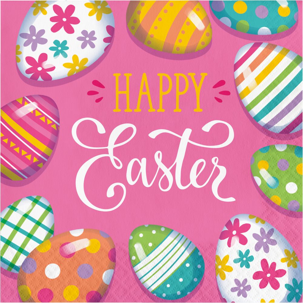 Happy Easter Eggster Lunch Napkins: Party at Lewis Elegant Party ...