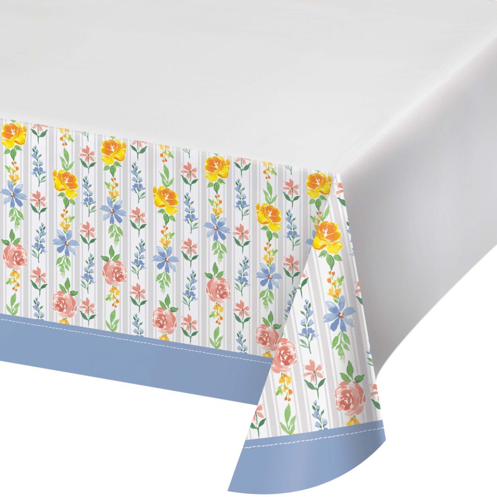Spring Cottage Paper Tablecloth: Party at Lewis Elegant Party Supplies ...