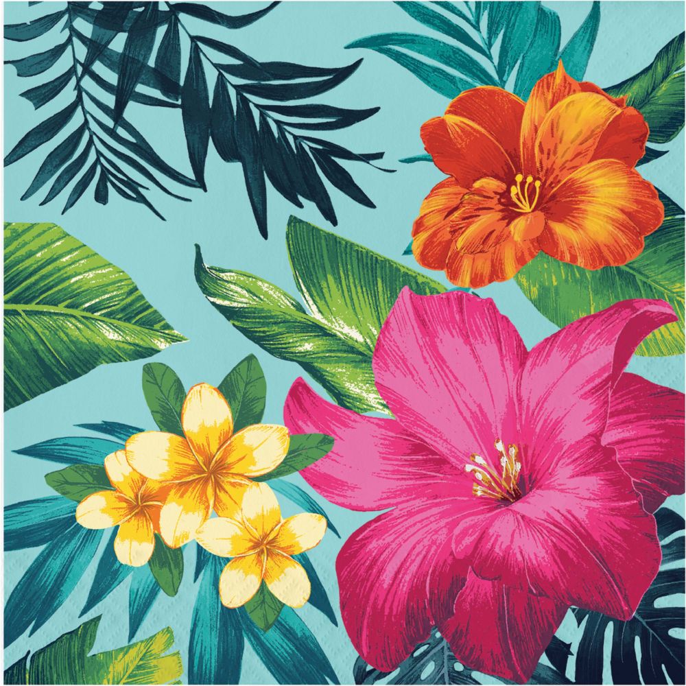 Tropic Time Lunch Napkins: Party at Lewis Elegant Party Supplies ...