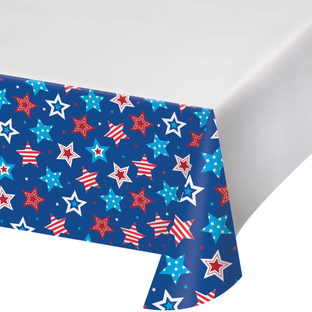Patriotic Proud Paper Tablecloth: Party at Lewis Elegant Party Supplies ...