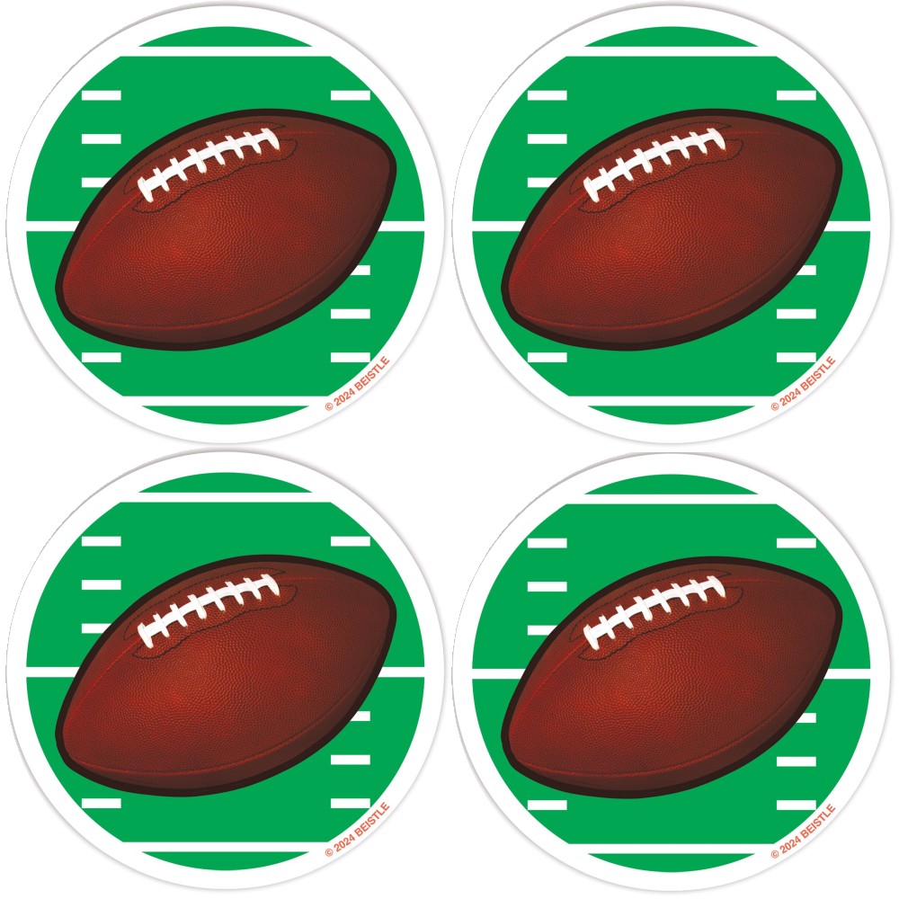 Football Coasters: Party at Lewis Elegant Party Supplies, Plastic ...