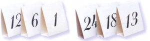 Table Numbers (1-12): Party at Lewis Elegant Party Supplies, Plastic ...