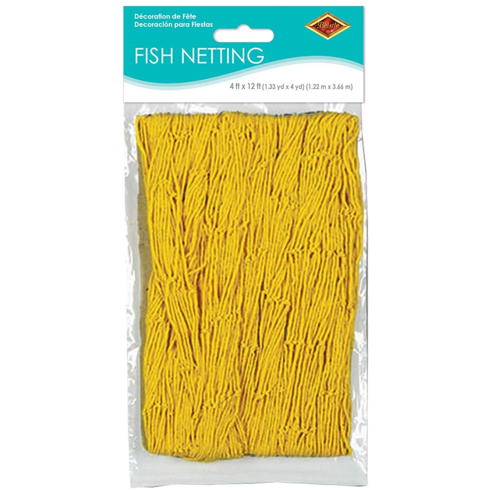 Yellow Decorative Fish Netting: Party at Lewis Elegant Party Supplies ...