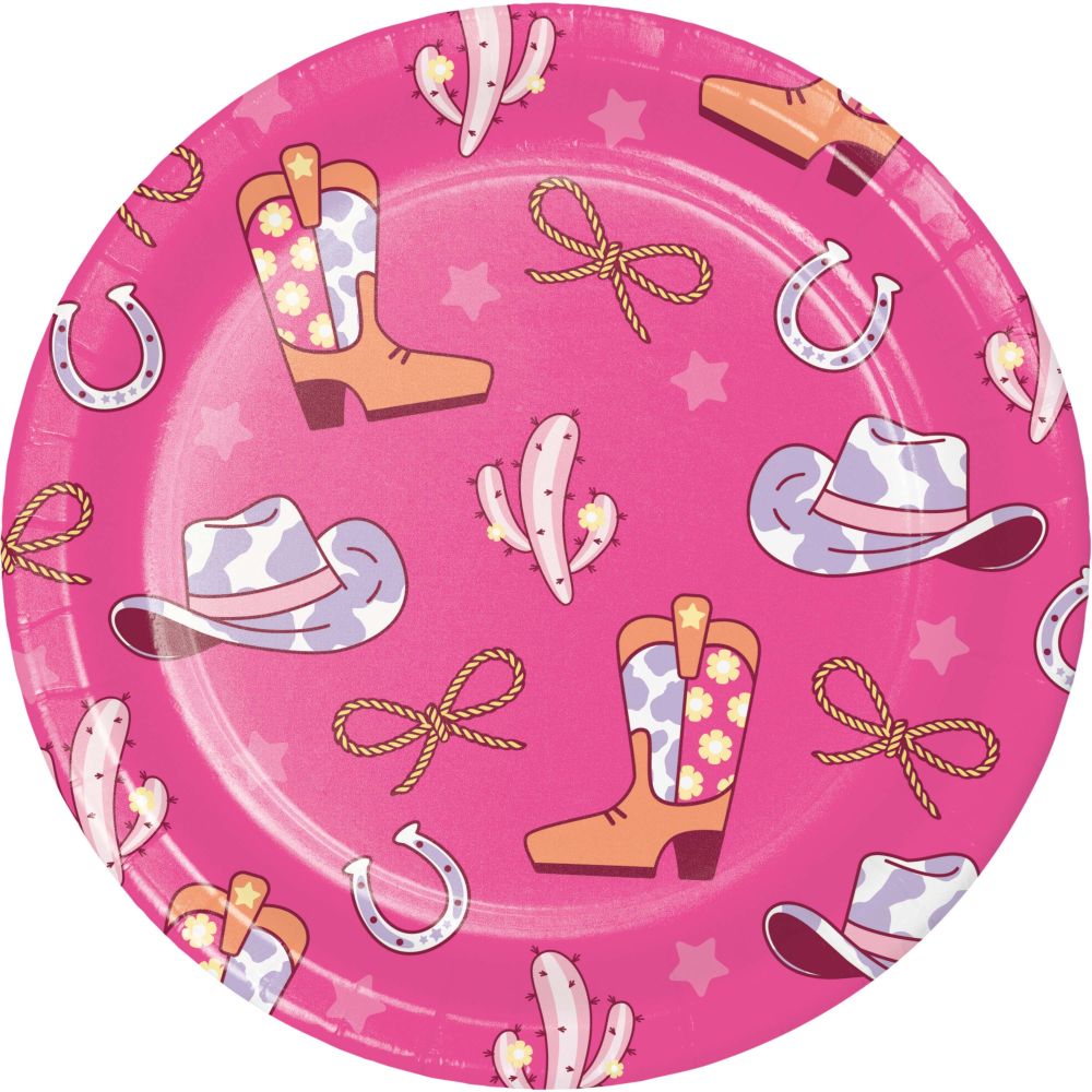 Cowgirl Boots and Bows 9-inch Plates: Party at Lewis Elegant Party ...