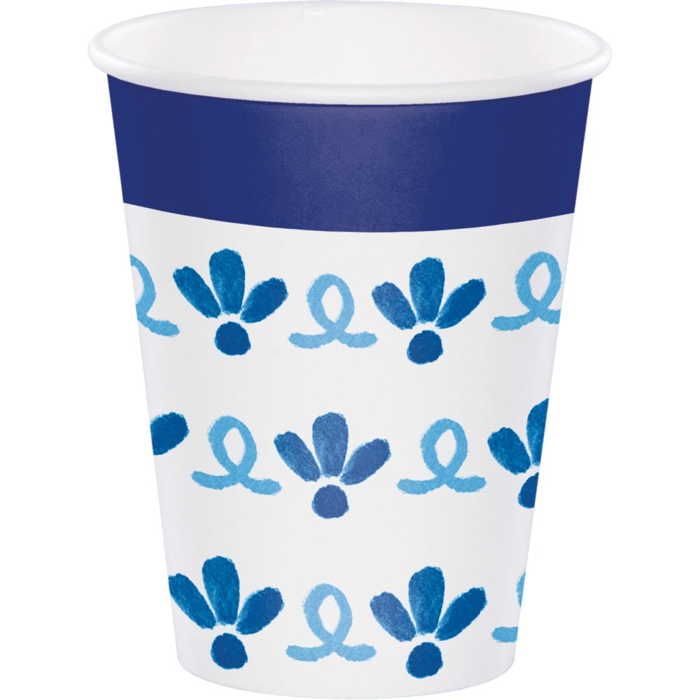 Blue Willow 12 oz Hot/Cold Cups: Party at Lewis Elegant Party Supplies ...