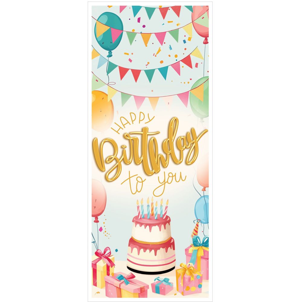 Happy Birthday To You All Weather Door Cover: Party at Lewis Elegant ...