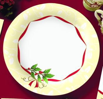 Vintage Holly 11-inch Paper Plates: Party at Lewis Elegant Party ...