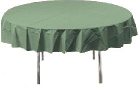 Round Table Cover, Sage Green: Party at Lewis Elegant Party Supplies ...