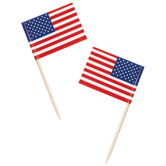 American Flag Picks: Party at Lewis Elegant Party Supplies, Plastic ...