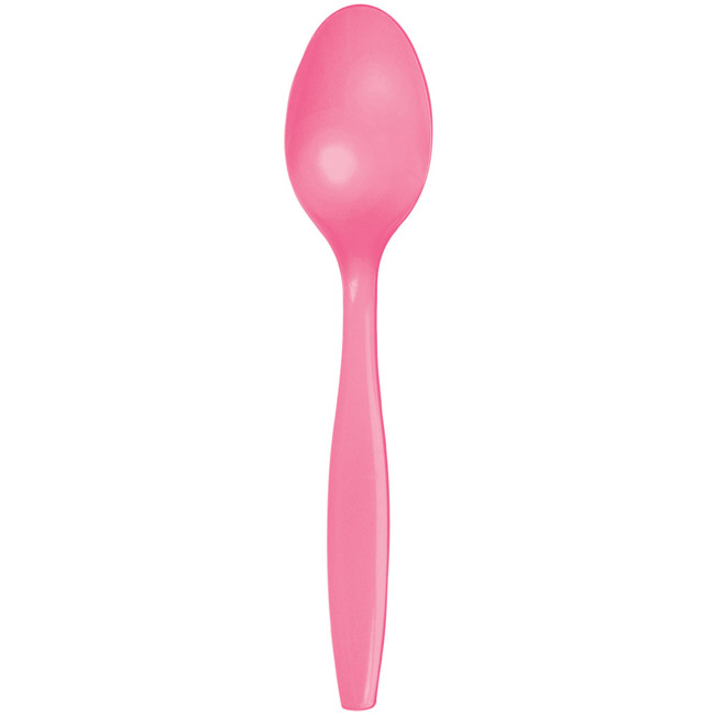 Candy Pink Heavy Duty Plastic Spoons: Party at Lewis Elegant Party ...