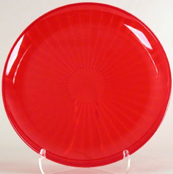Red Round Plastic Serving Platter 16-inch: Party at Lewis Elegant Party ...