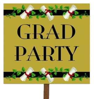 Grad Classic Yard Sign: Party at Lewis Elegant Party Supplies, Plastic ...