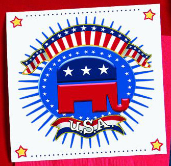 Election Time 3-Ply Beverage Napkins, Republican: Party at Lewis ...