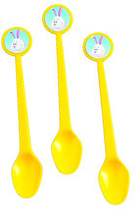 Easter Bunny Plastic Spoons: Party at Lewis Elegant Party Supplies ...