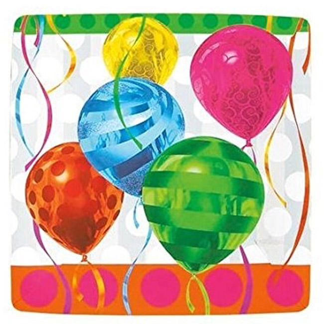 Balloon Brights 7-inch Plates: Party at Lewis Elegant Party Supplies ...