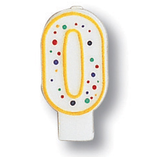 Numeral Candles Dot #0: Party at Lewis Elegant Party Supplies, Plastic ...