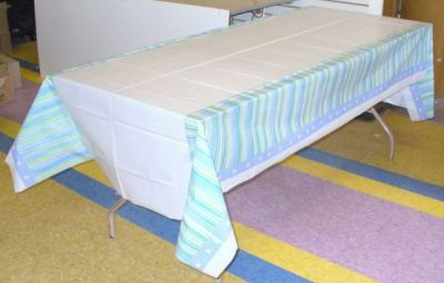 Cabana Floral Banquet Table Cover: Party at Lewis Elegant Party ...