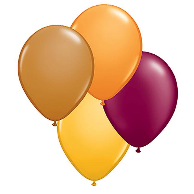 Autumn Assortment 11-inch Qualatex Latex Balloons: Party at Lewis ...
