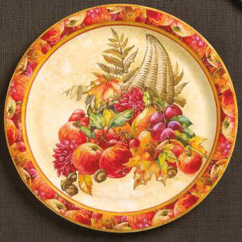 Traditional Cornucopia 10-1/4-inch Plates: Party at Lewis Elegant Party ...