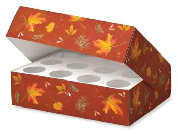 Autumn's Beauty Cupcake Box: Party at Lewis Elegant Party Supplies ...
