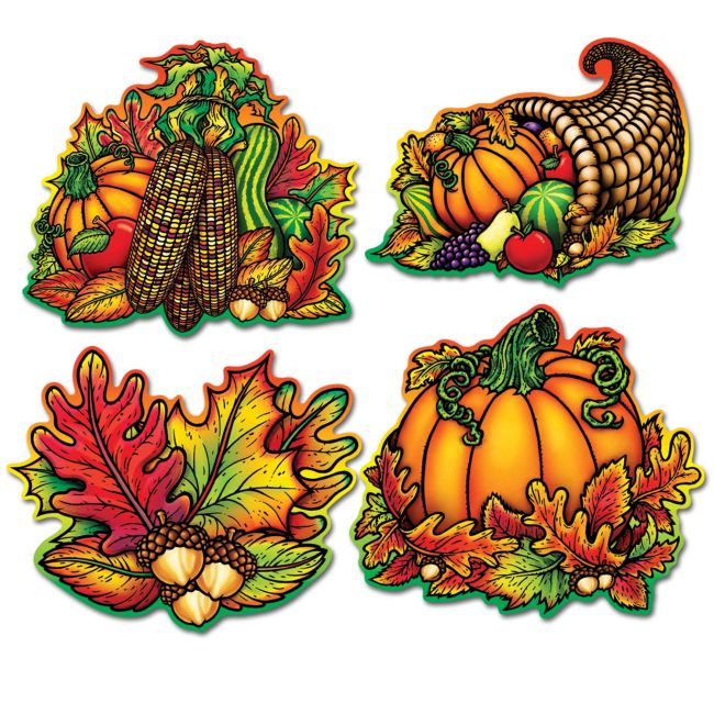 Autumn Splendor Foil Cutouts: Party at Lewis Elegant Party Supplies ...