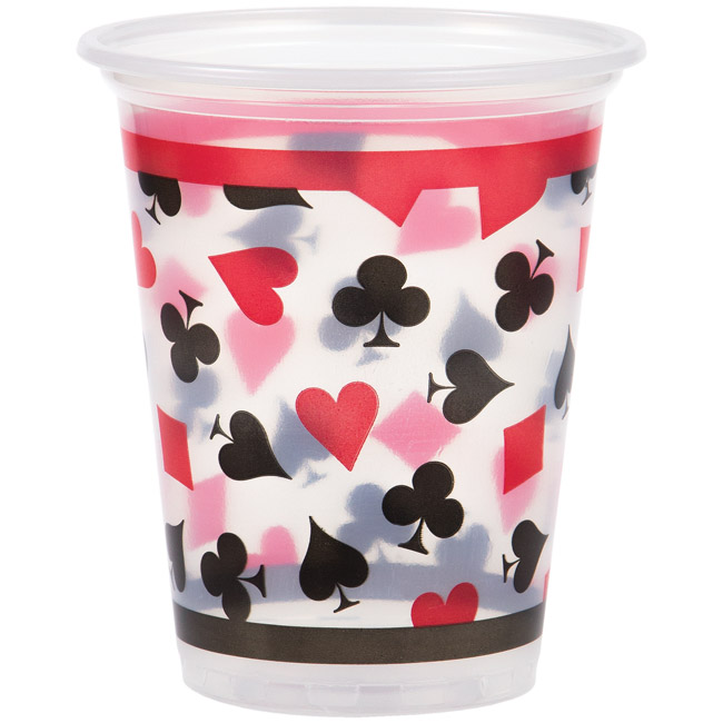 Card Night 16 oz Plastic Cups: Party at Lewis Elegant Party Supplies ...