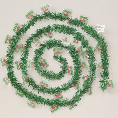 Merry Christmas Tinsel Garland Roll, Clear: Party at Lewis Elegant ...