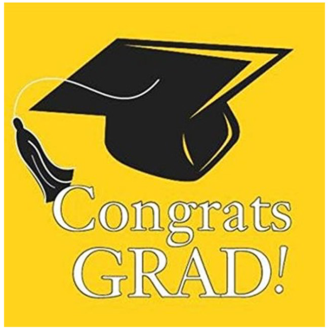 Congrats Grad Beverage Napkins, School Bus Yellow: Party at Lewis ...
