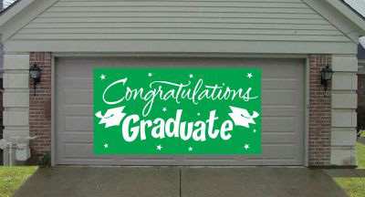 Congrats Grad Giant Sign, Green: Party at Lewis Elegant Party Supplies ...