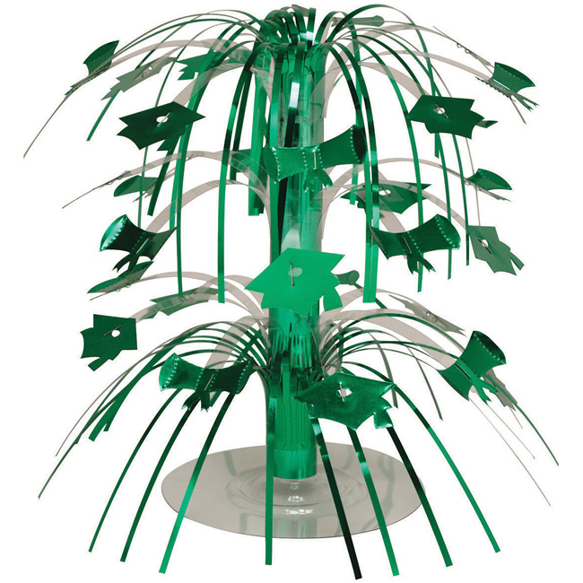 Graduation Mini Cascade Green Centerpiece: Party at Lewis Elegant Party ...