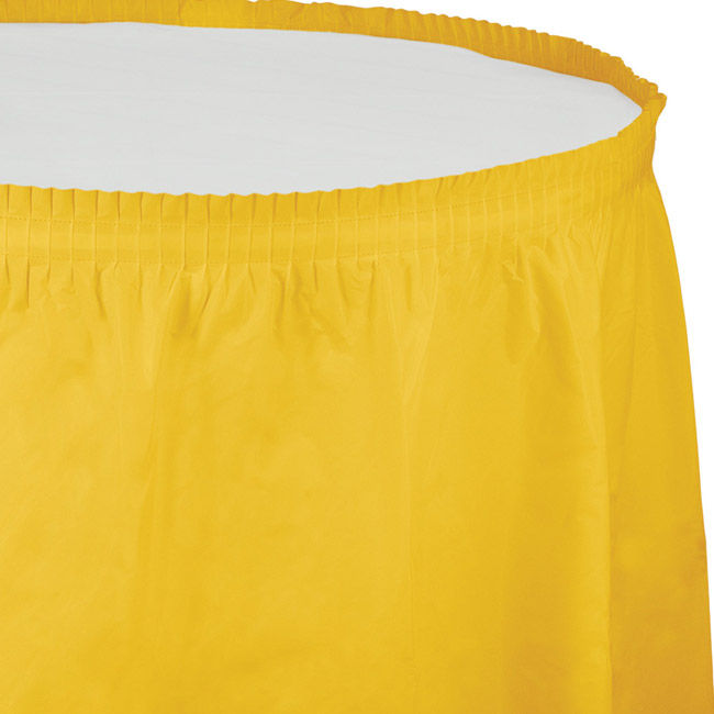 School Bus Yellow Plastic 14-foot Table Skirting: Party at Lewis ...
