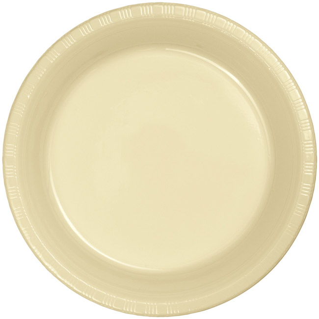 Ivory Premium 7-inch Plastic Plates: Party at Lewis Elegant Party ...