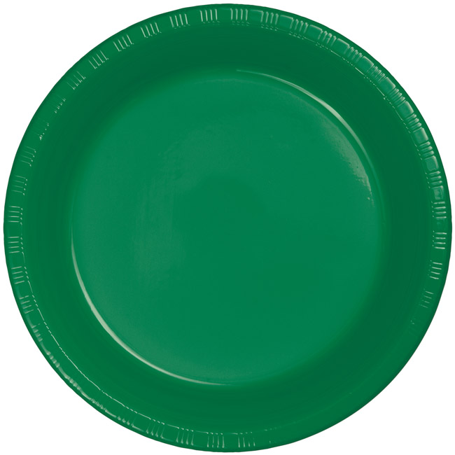 Green Premium 9-inch Plastic Plates: Party at Lewis Elegant Party ...