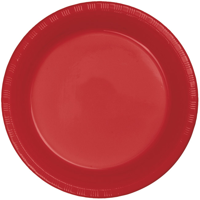 Red Premium 9-inch Plastic Plates: Party at Lewis Elegant Party ...