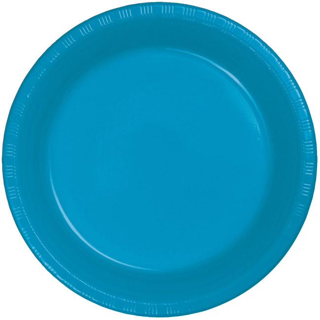 Turquoise Premium 10-inch Plastic Plates: Party at Lewis Elegant Party ...