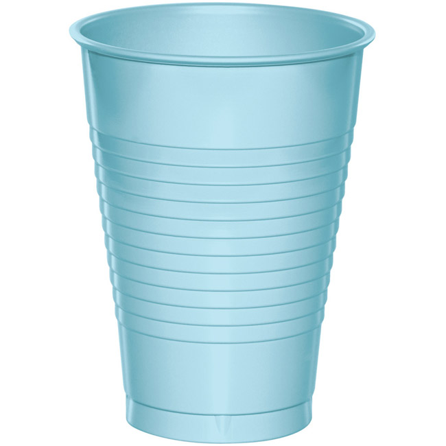 Pastel Blue Premium 12 oz Plastic Cups: Party at Lewis Elegant Party ...