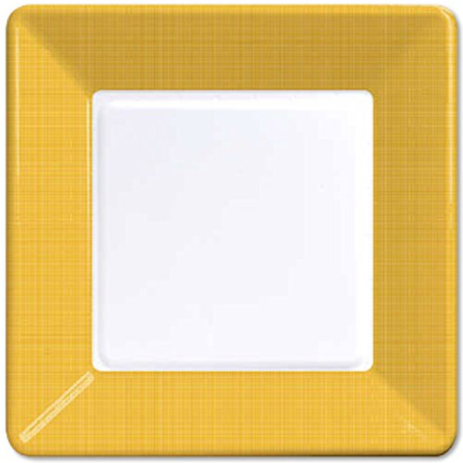 Coordinate Textured Square 9-inch Plates, School Bus Yellow: Party at ...