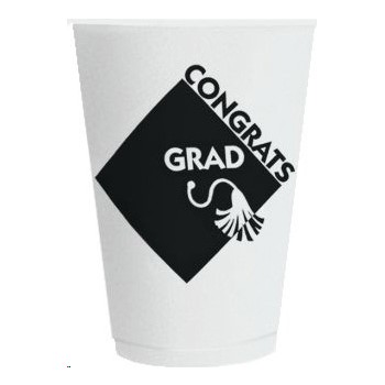 Craft Supplies & Tools Party Tableware Congrats Grad Cups Black and ...