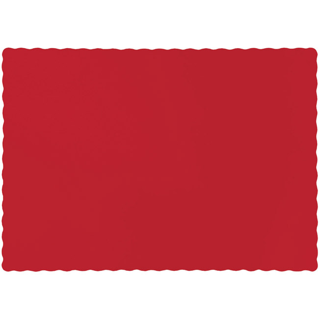 Red Paper Placemats: Party at Lewis Elegant Party Supplies, Plastic ...