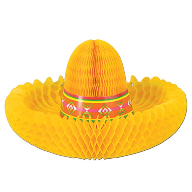 Fiesta Tissue Sombrero Centerpiece: Party at Lewis Elegant Party ...