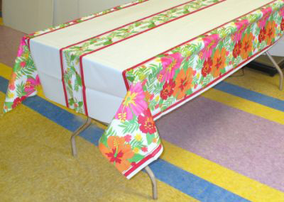 Floral Brights Banquet Table Cover: Party at Lewis Elegant Party ...