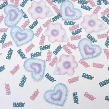 A Baby's Quilt Confetti: Party at Lewis Elegant Party Supplies, Plastic ...