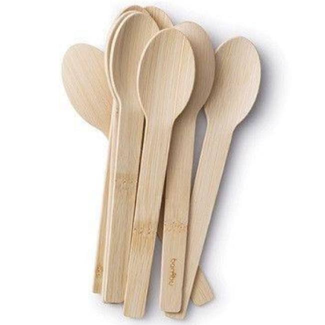 Veneerware Natural Bamboo Bulk Spoons: Party at Lewis Elegant Party ...
